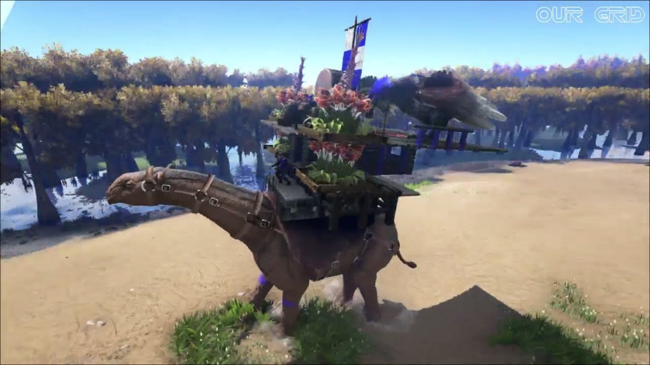 ARK: Survival Evolved - "Bubba" Swamp Run! Plant Platform! - YouTube