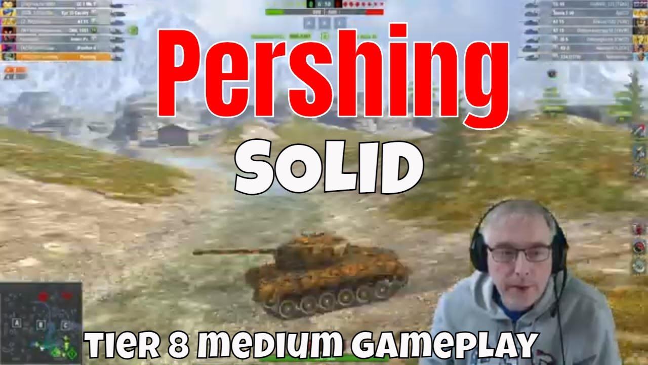 Epic Tank Battles: The Pershing In Action #wotb #wotblitz - YouTube