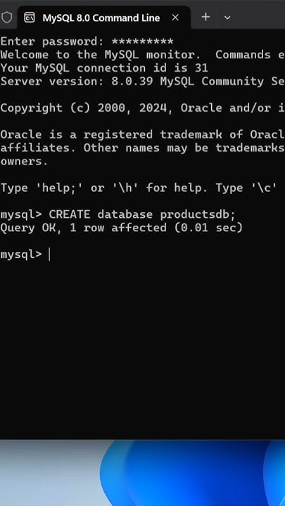 How To Create Database In Mysql Windows Bca Database Learnpython Coding Mysql Sql Youtube
