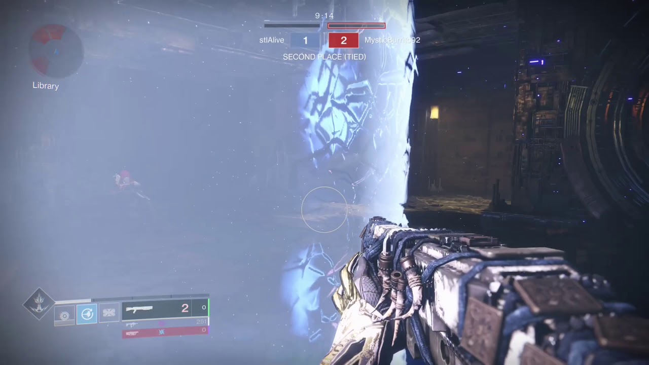 Destiny 2-Bottom tree striker Titan, one eyed mask, shotgun and recluse ...