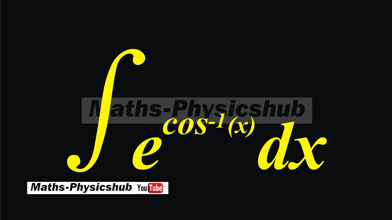 The integral of e^arccos of x - YouTube