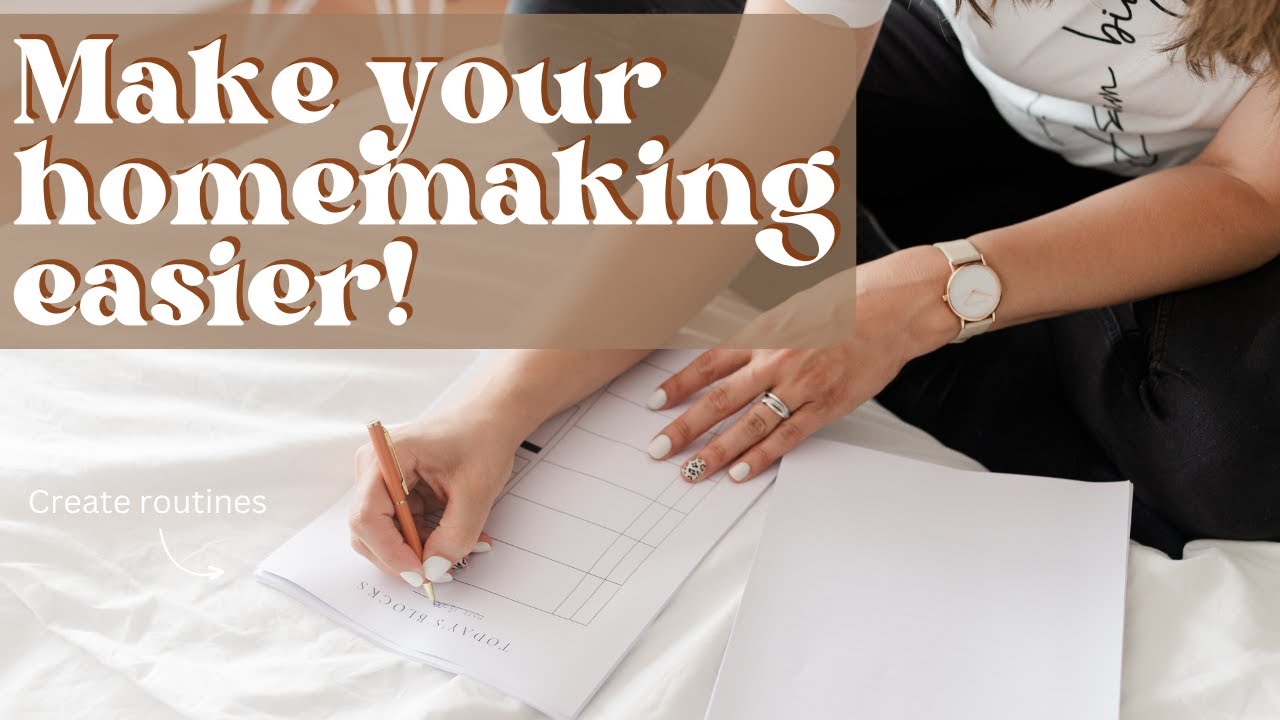 Why you want Routines as a Homemaker | Daily Routine and Schedule - YouTube