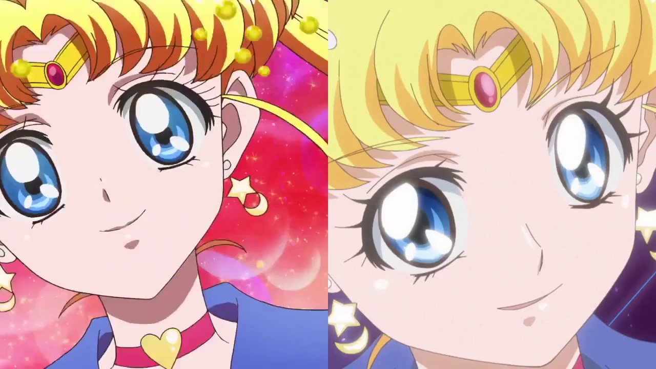 Sailor Moon Crystal - New Character Design? - Make Up Comparison - YouTube