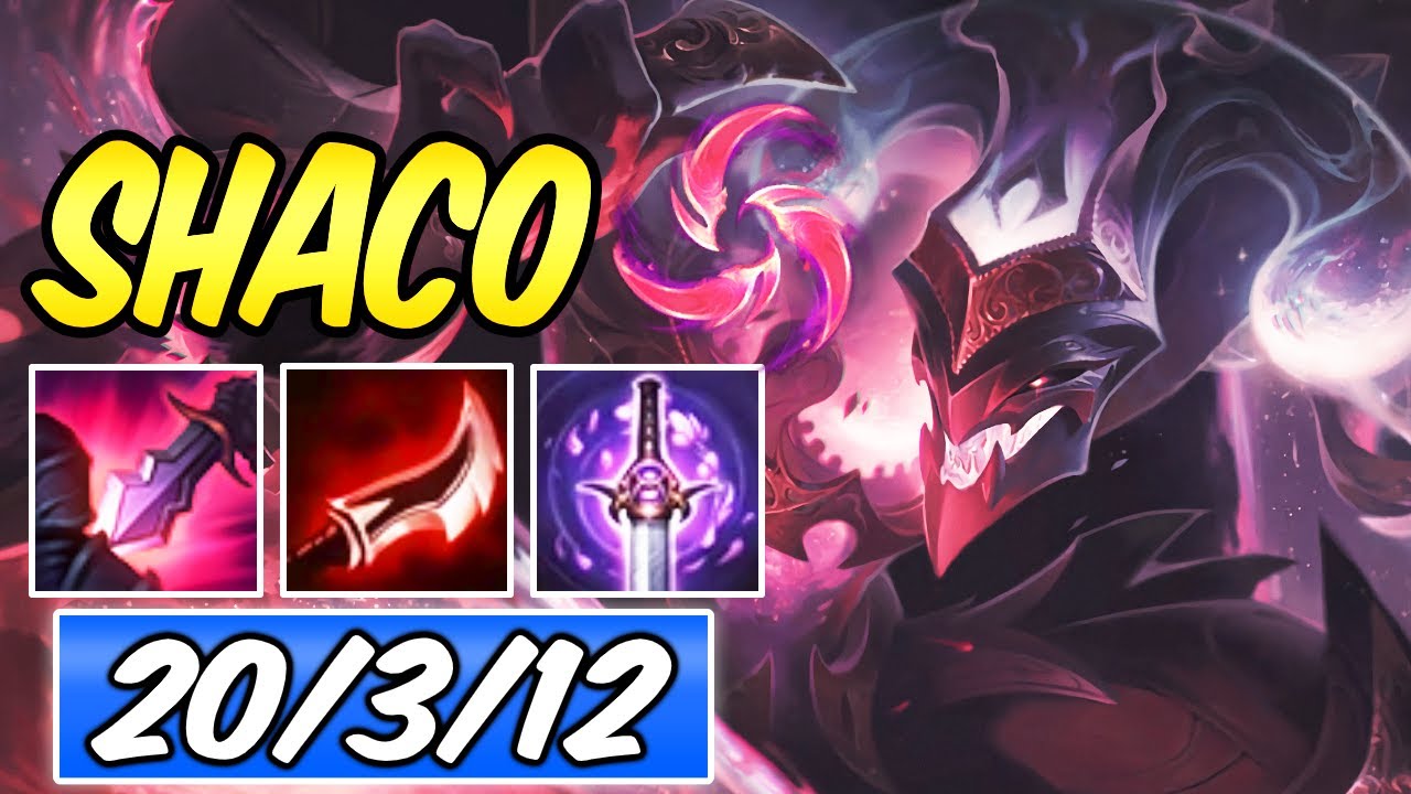 FULL AD LETHALITY BURST DARK STAR SHACO JUNGLE | Build & Runes Hail of ...