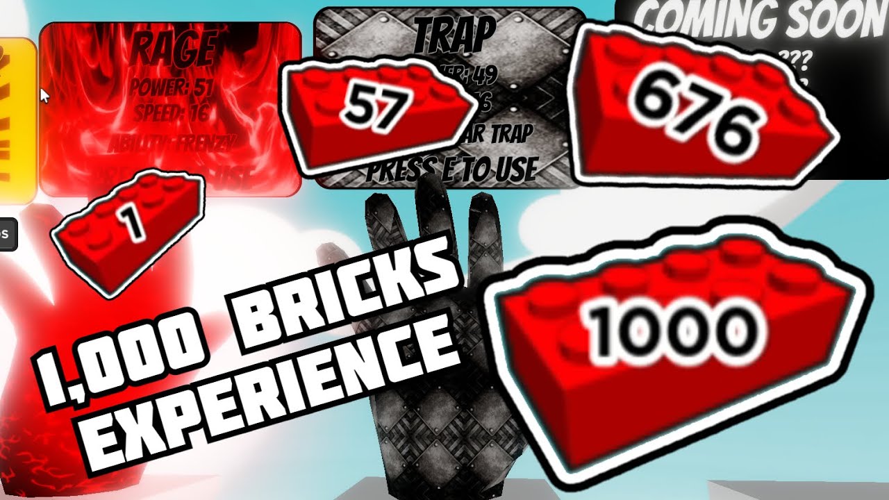 1,000 BRICKS experience [slap battles] - YouTube