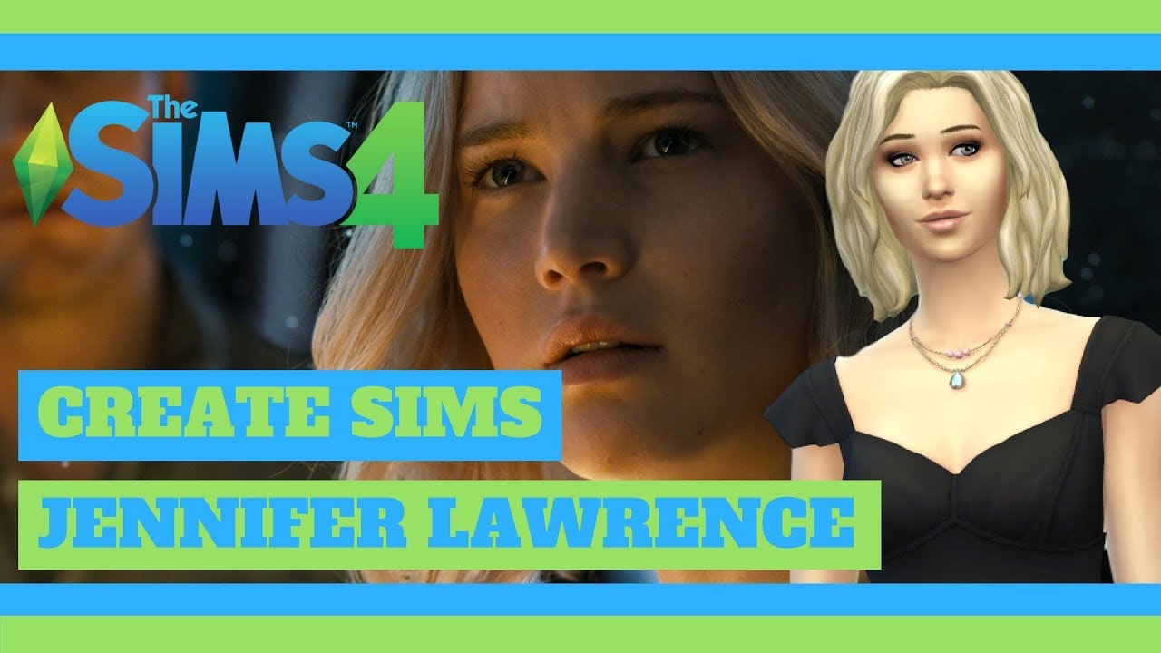 The Sims 4 | Create Sims | Jennifer Lawrence | NOCC - YouTube