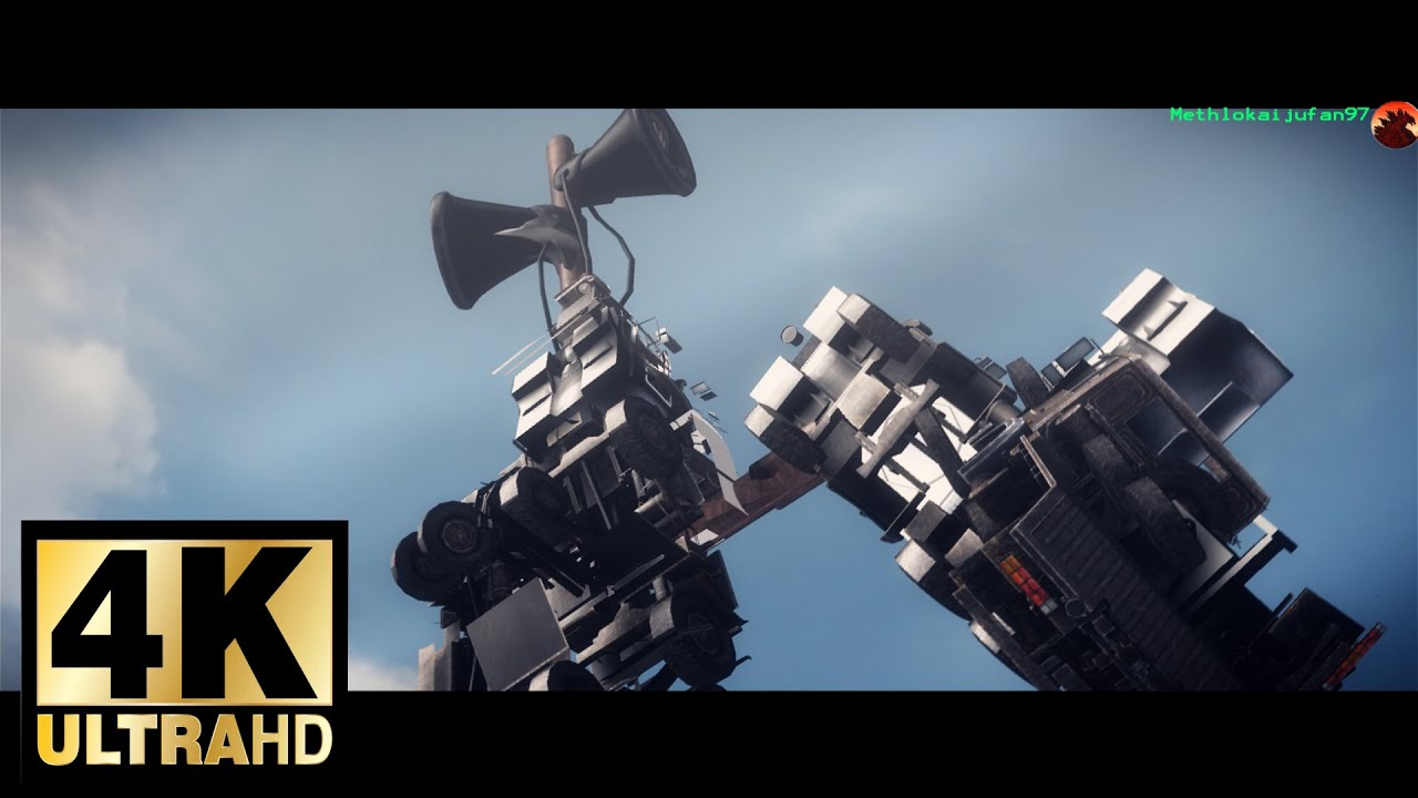 Mecha Siren Head vs Predator Drone/Mecha Siren Head Transform/4K Short ...