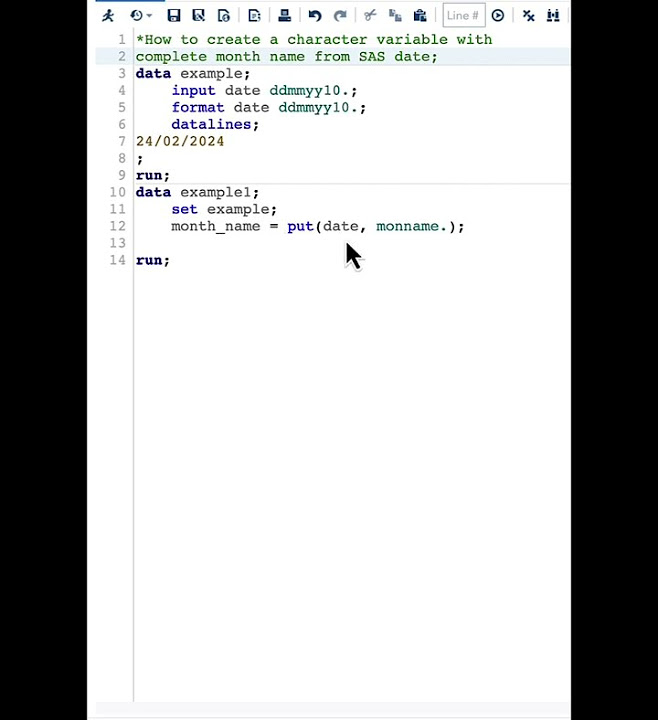 How to create a character variable with complete month name from SAS date; #SAS - YouTube