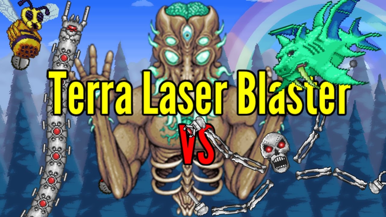 Terraria: Terra Laser Blaster VS All Bosses- Including Modded Bosses ...