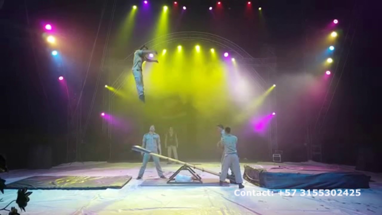 TEETERBOARD CIRCUS SHOW - YouTube