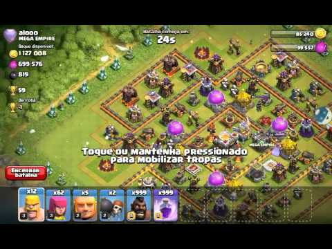 ATACANDO O TOP 1 MUNDO - CLASH OF CLANS - YouTube