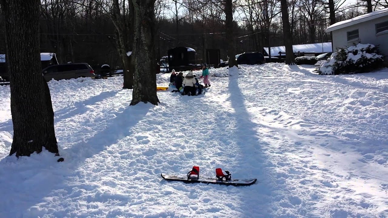 Sleigh Riding Higher-Ups Park 1/25/2016 - YouTube