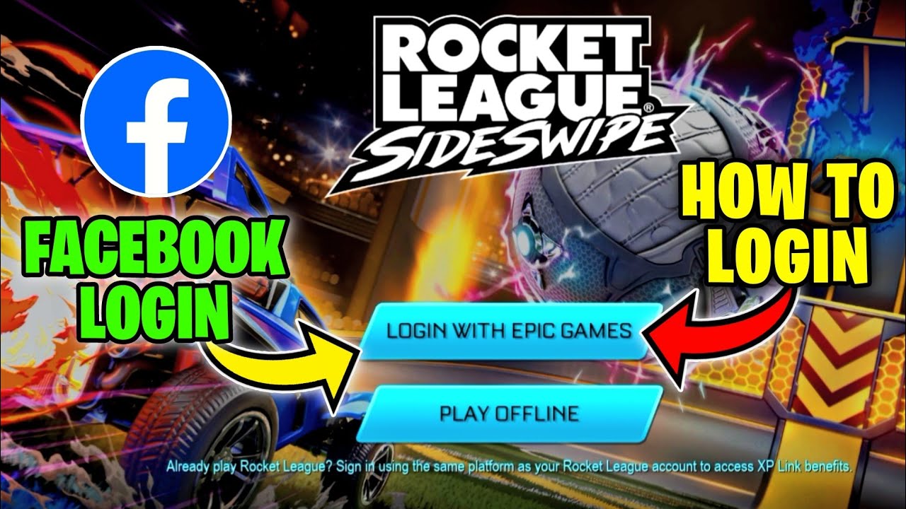How To Login With Facebook in Rocket League Sideswipe | Rocket League ...