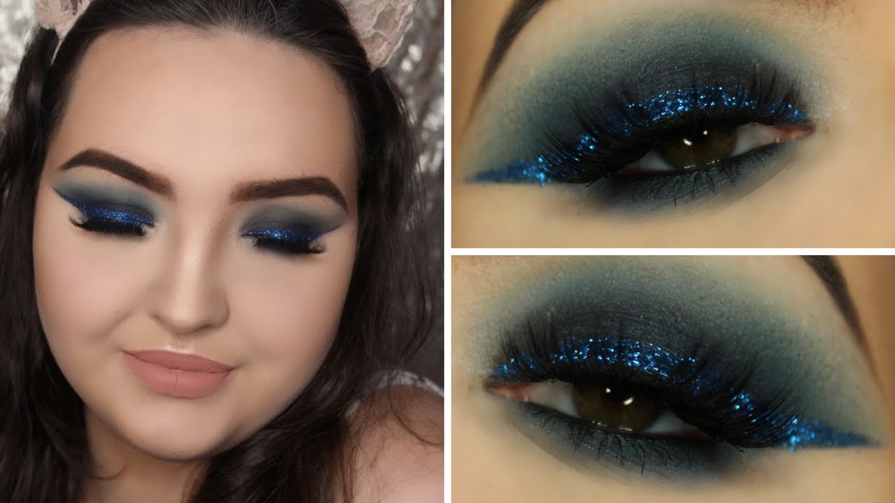 How To Create a Smokey Eye Using Cool Toned Blues 💅💙 - YouTube