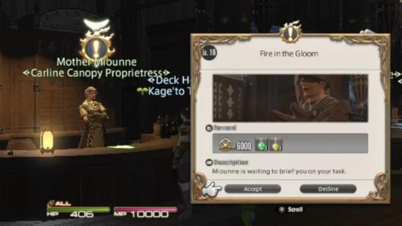 FF14 - MQ - Fire in the Gloom - Lv.16 - YouTube