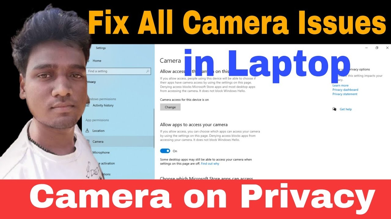 How to fix all Camera Issue on Laptop in Windows 10 | The AB - YouTube