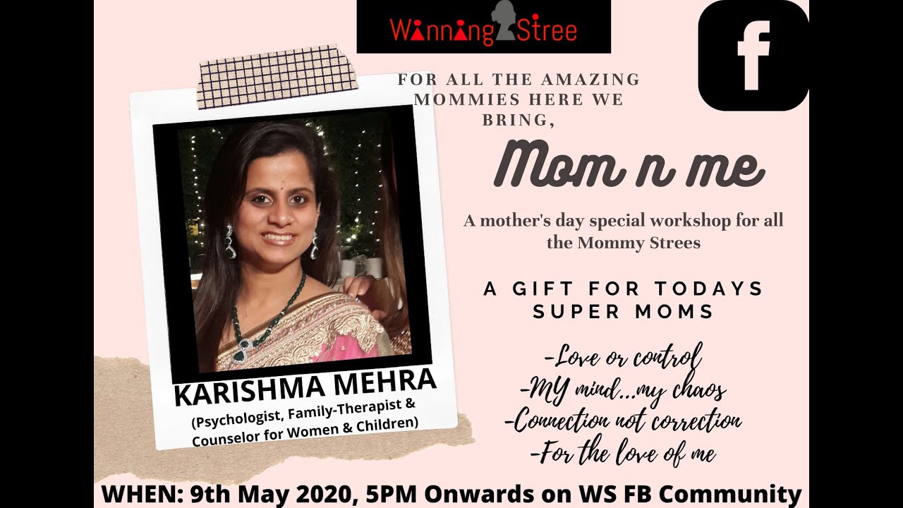 Mom N Me With Karishma Mehra - A Mother's Day Special WorkShop For All ...