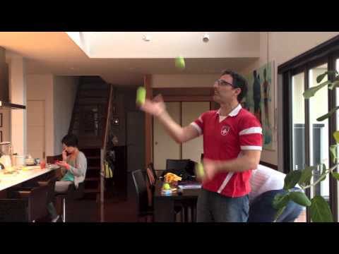 At home in Nara (bad juggling) - YouTube