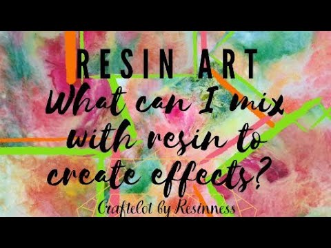Resin Art: What can I mix with Resin to create effects? - YouTube