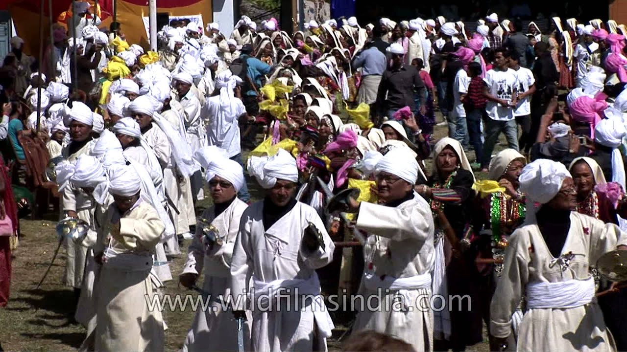 Rung tribe of Uttarakhand performing their traditional victory dance ...