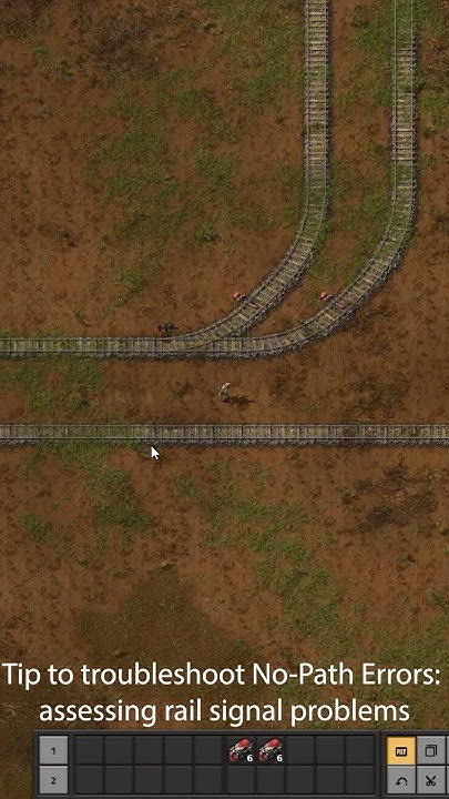 Assessing Rail Signals: Troubleshooting No-Path Errors in Factorio | #factoriotutorial #factorio ...