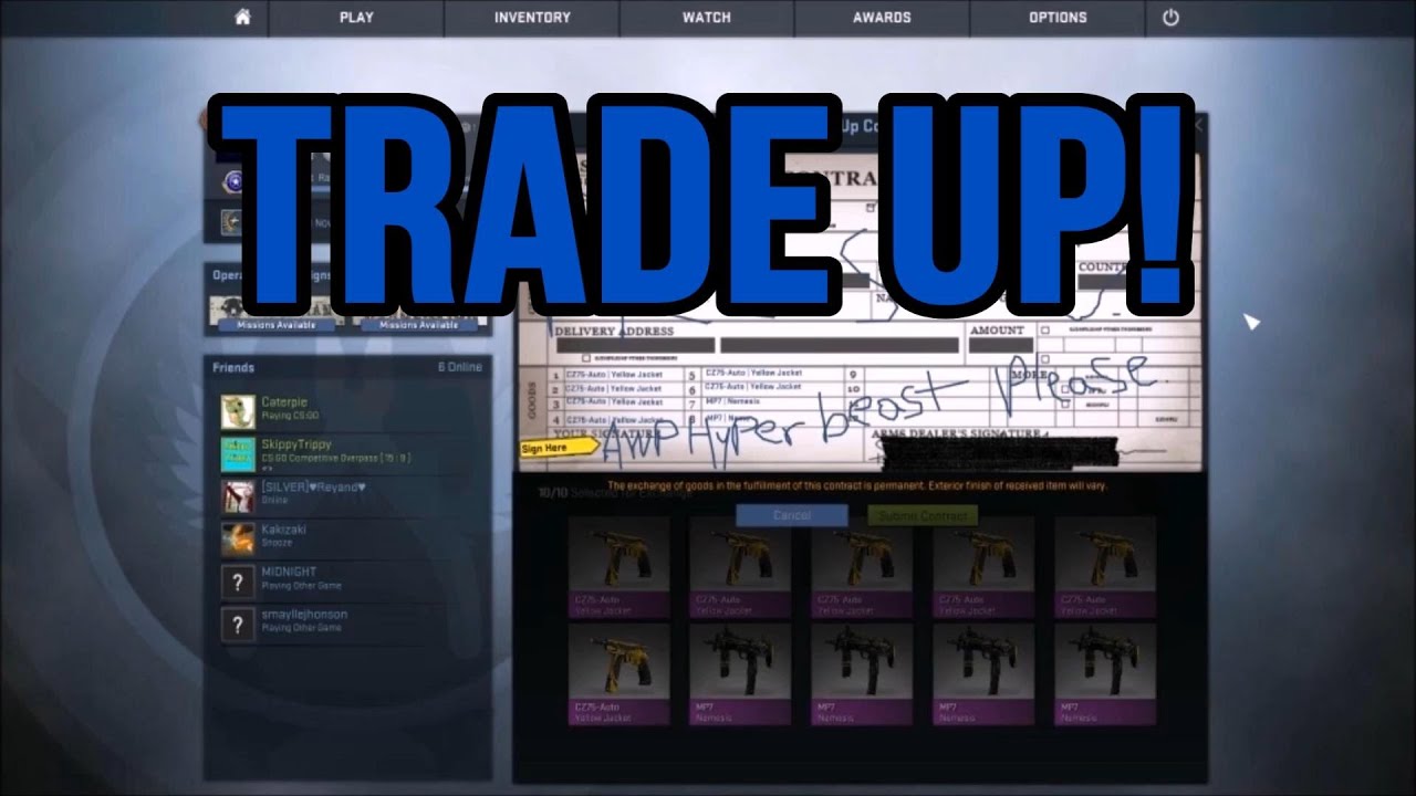 CS:GO Trade Up AWP Hyper Beast or AK 47 Aquamarine Revenge - YouTube