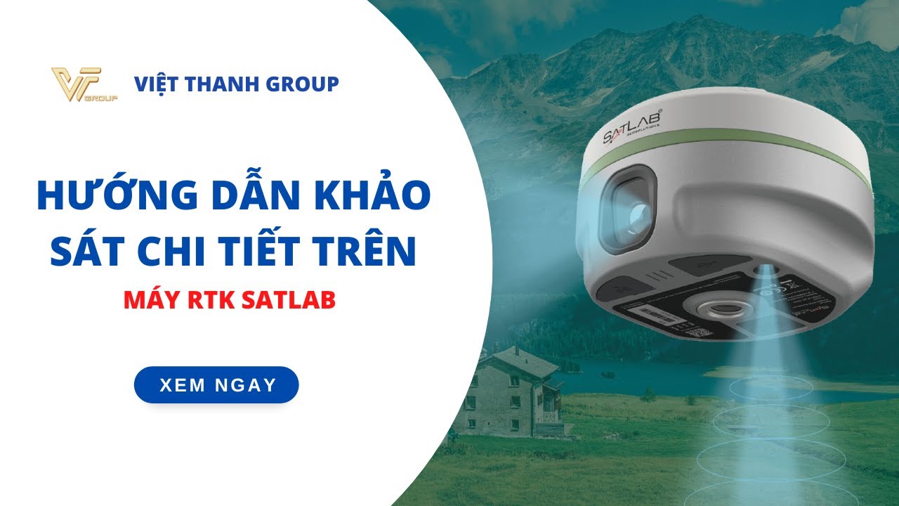 Hướng dẫn khảo sát chi tiết trên dòng máy RTK Satlab - YouTube