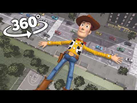 360° Toy Story 5 - Giant Woody Attack In The City !  | VR 4K