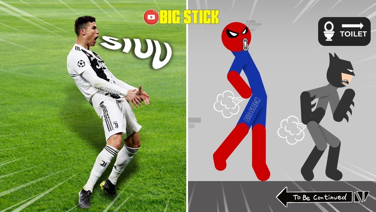 8 Min Real Football vs Stickman | Stickman Dismounting funny moments ...