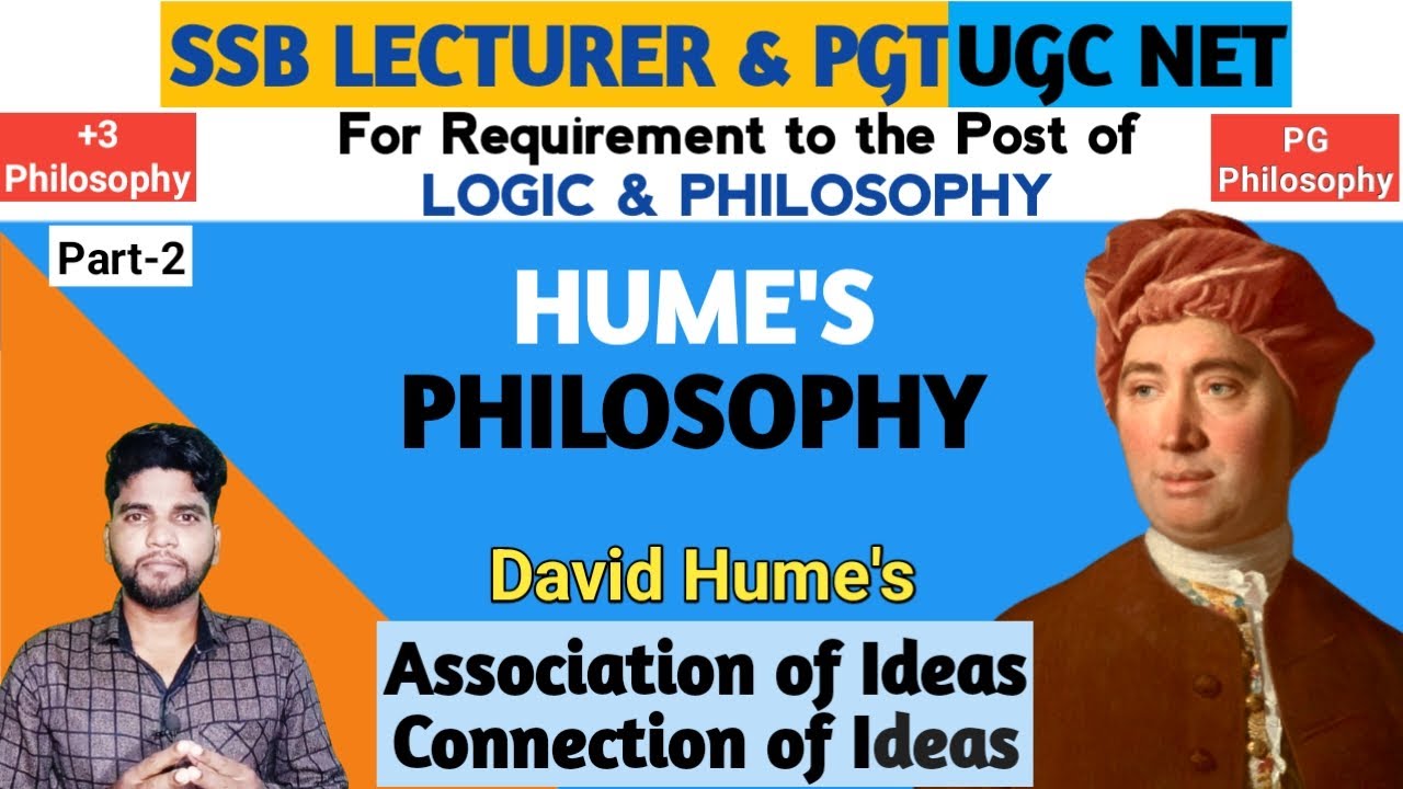 Hume's Philosophy, Association of Ideas, SSB PGT Philosophy, Western ...