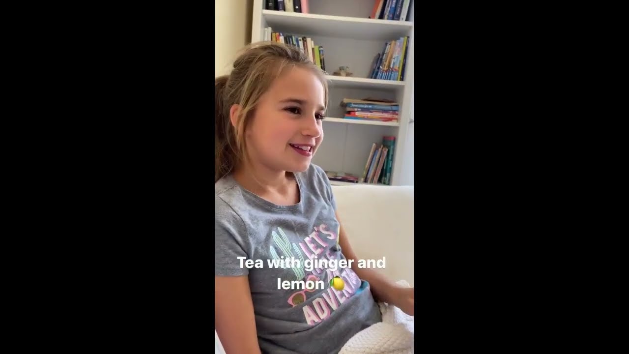 That time Karolina Protsenko was sick but drank yucky tea to get better ...