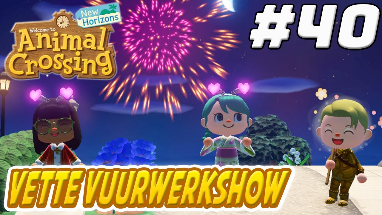 Supervette vuurwerkshow van Elke! (Animal Crossing New Horizons ...