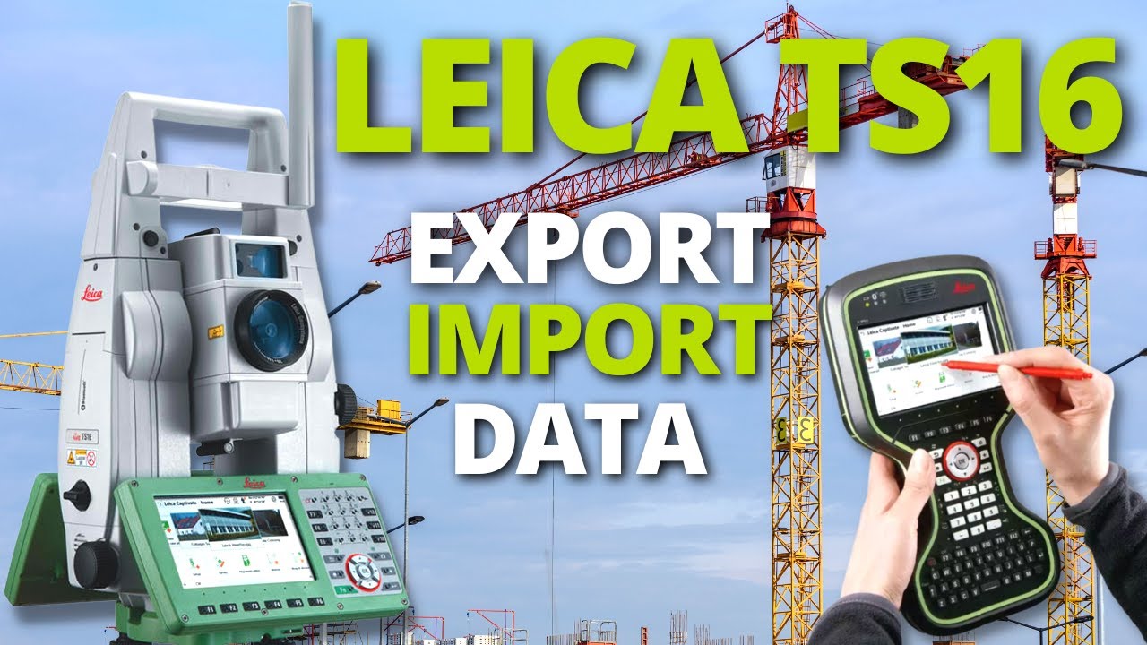 How To Use A Total Station Export Import Data YouTube