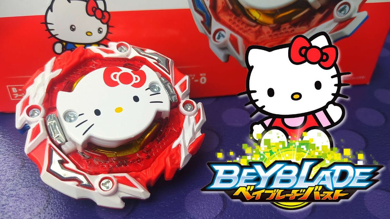 B-00 ASTRAL HELLO KITTY Ov.R'-0 - Beyblade Burst BU Unboxing ! - YouTube