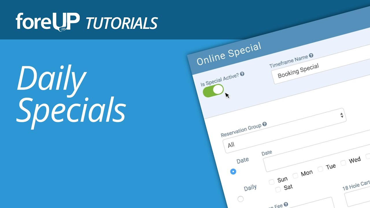 Daily Specials Tutorial - YouTube