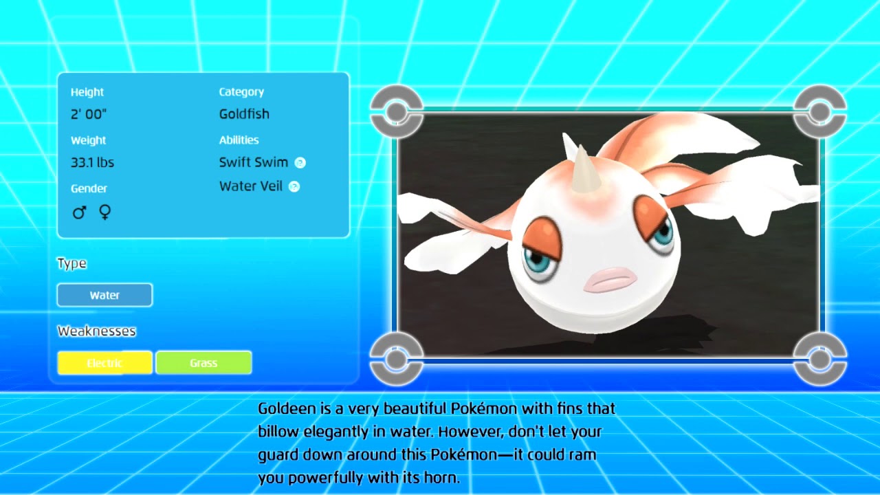 Goldeen #118 Pokedex Go Data - YouTube