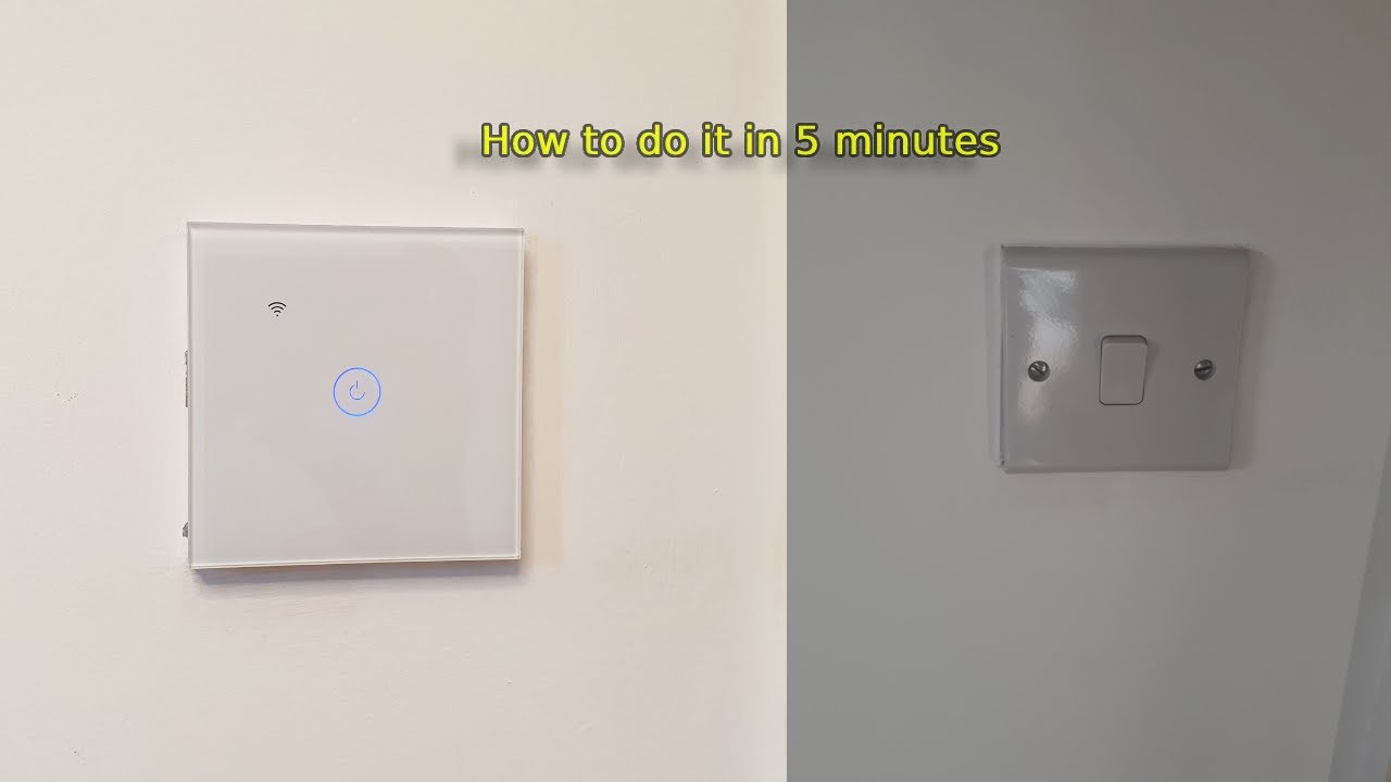How to install a Smart switch 1 gang 1 way - YouTube