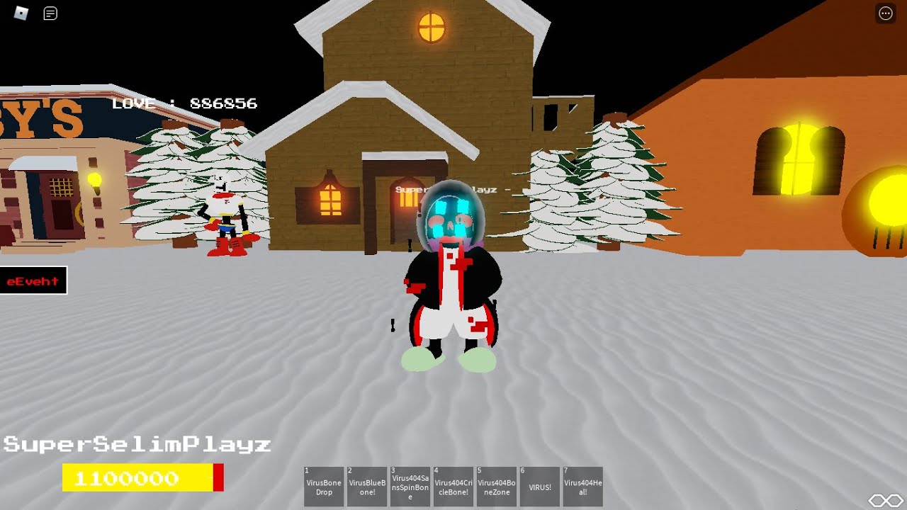 [Roblox]Undertale Sans! Au Battles (Virus404 Sans Showcase!) - YouTube