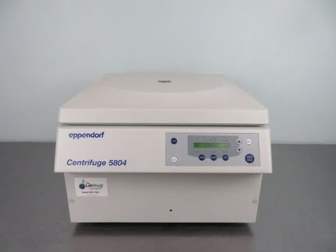 Eppendorf Centrifuge 5804 - YouTube