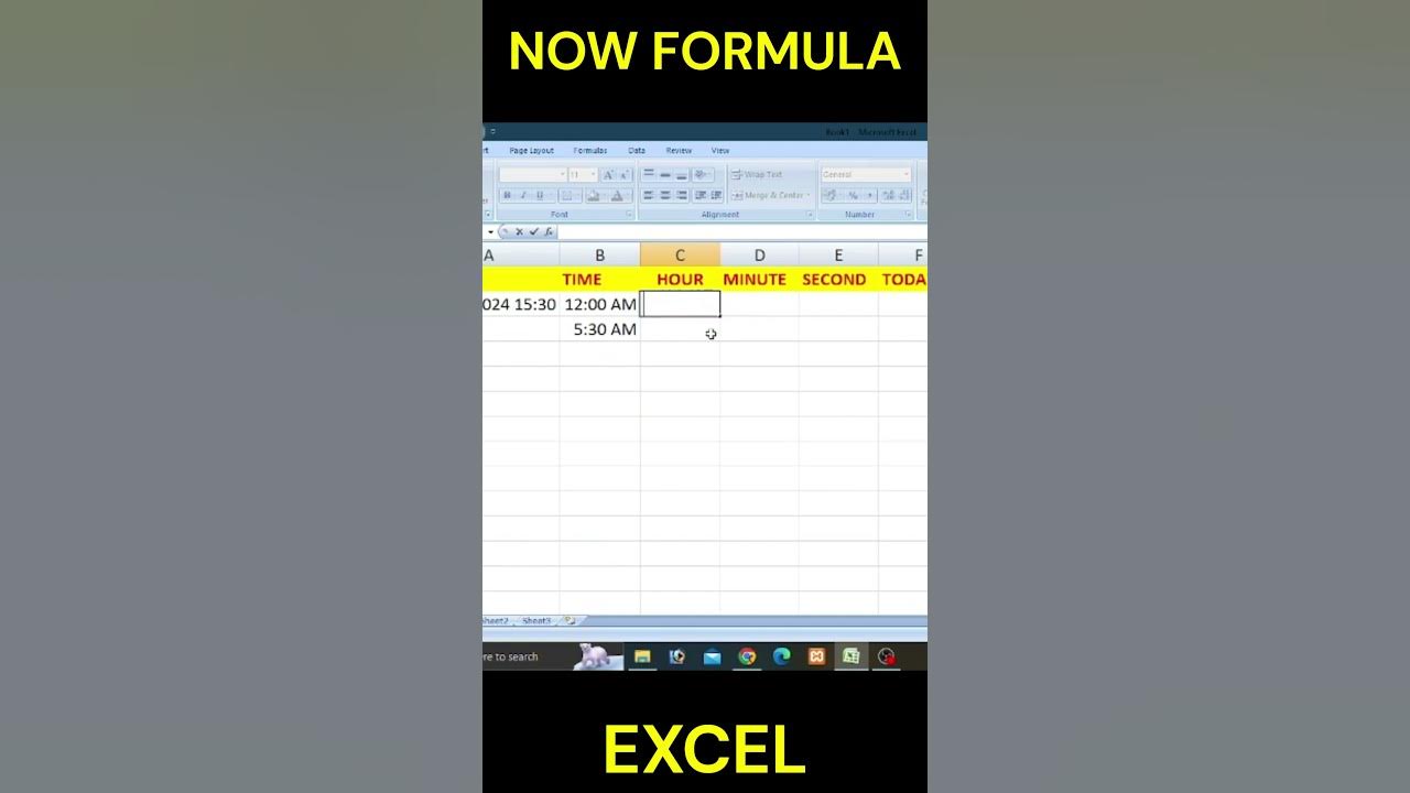 HOUR FORMULA IN EXCEL || FIND MONTH IN DATE USING EXCEL FORMULA #excel - YouTube