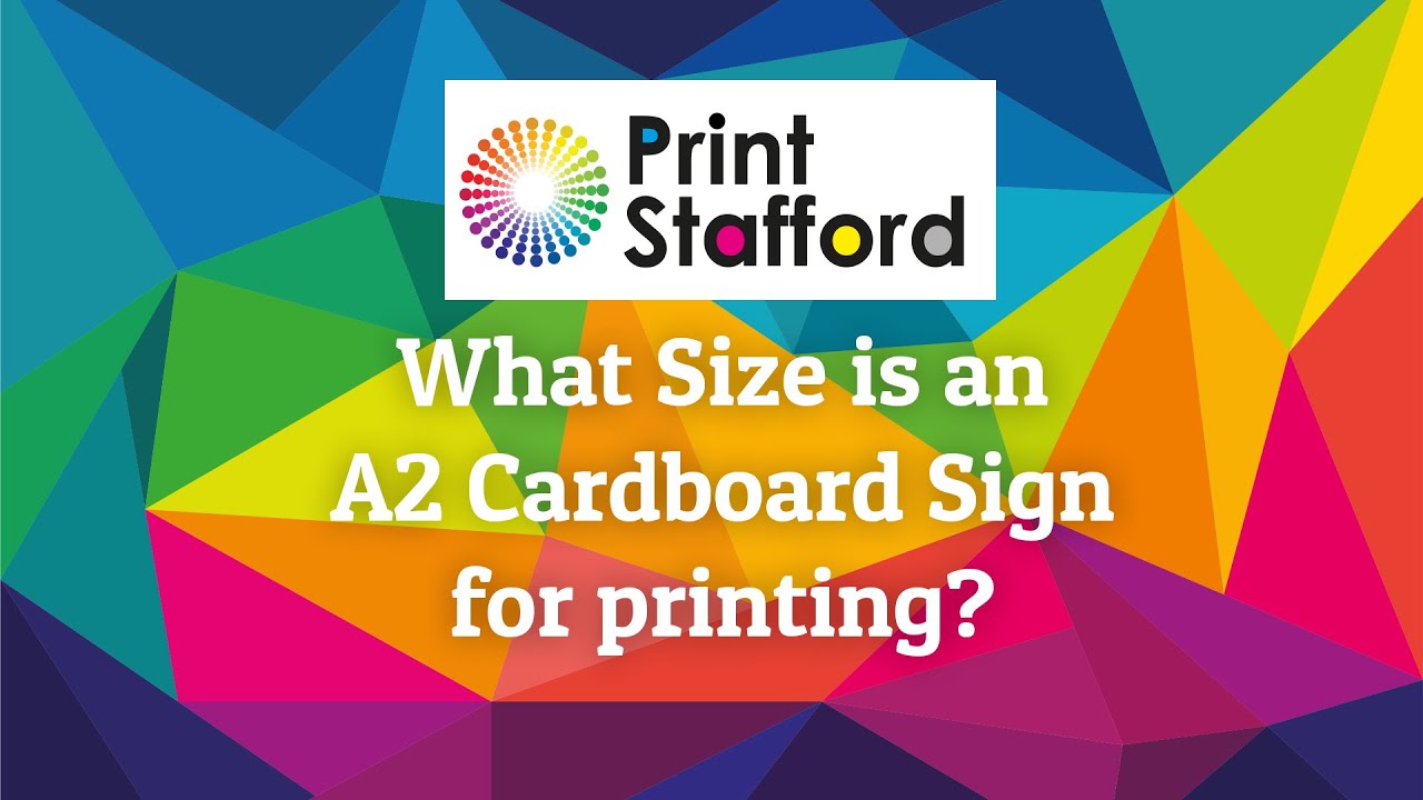A2 Cardboard Sign size for printing. - YouTube