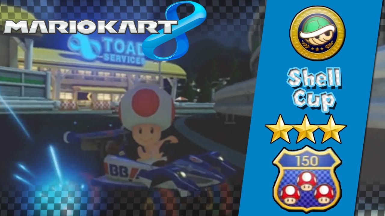 Mario Kart 8 WiiU - 150cc Shell Cup Triple-Star Rank! - YouTube