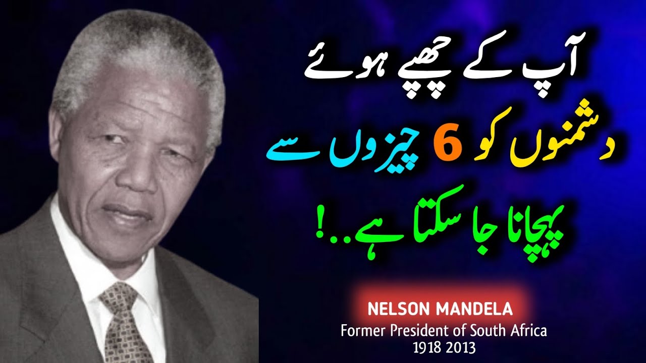 Six Ways To Recognize Your Hidden Enemies| Nelson Mandela Quotes With ...