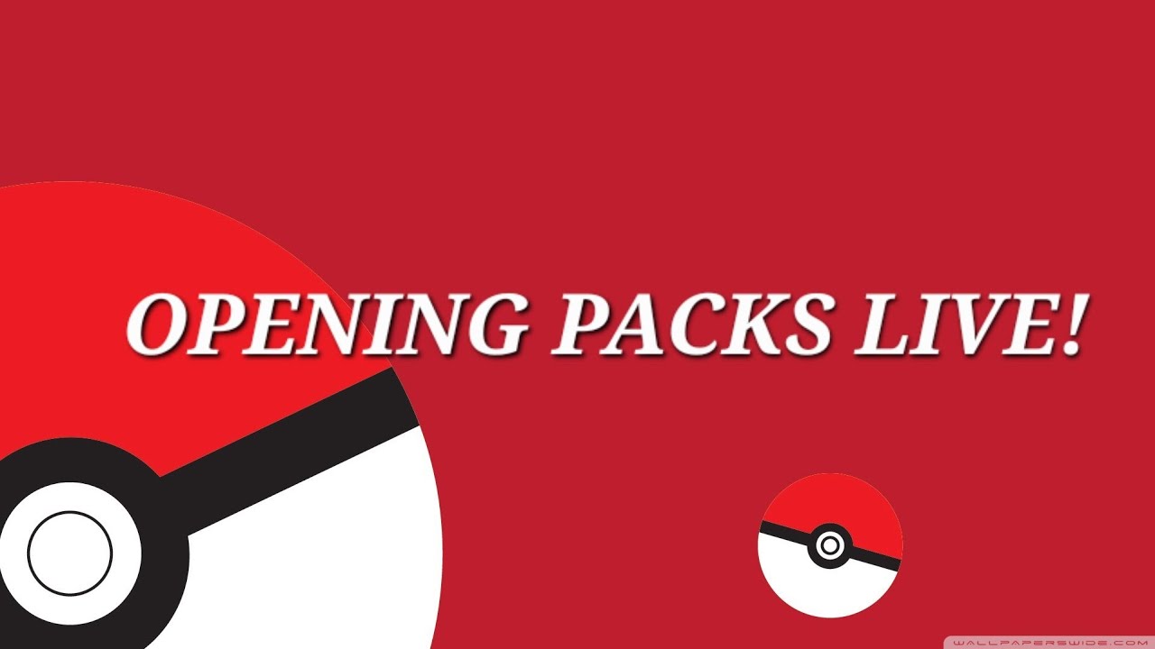 OPENING POKEMON PACKS LIVE! (FIRST LIVESTREAM) - YouTube
