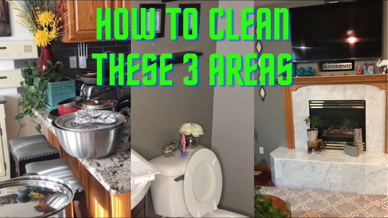 How to deep clean 3 areas in the house - YouTube