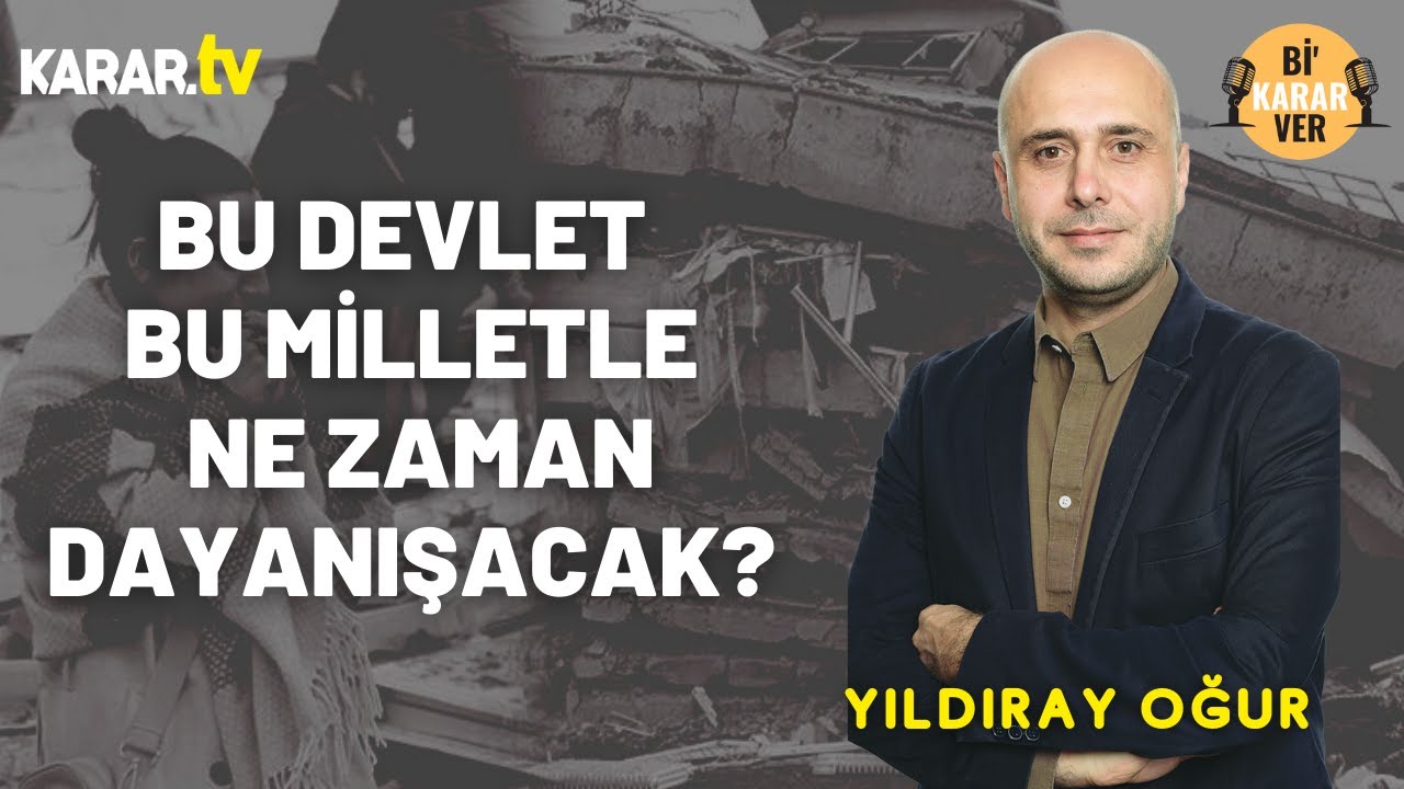 Yıldıray Oğur: Bu Devlet Bu Milletle Ne Zaman Dayanışacak? - YouTube