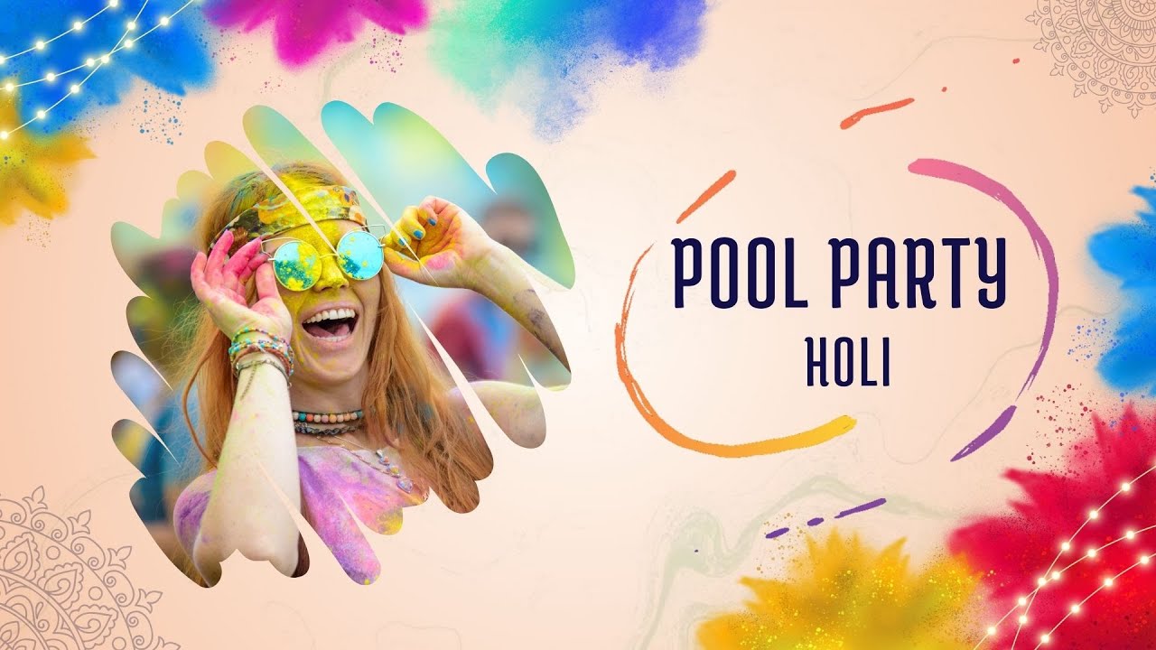 Holi Pool Party at Hide Away Studios Hotel in Vrindavan! 🌈 - YouTube