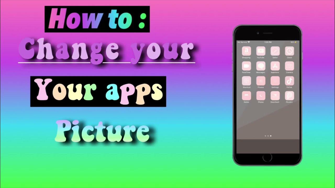 How to change your apps picture - YouTube