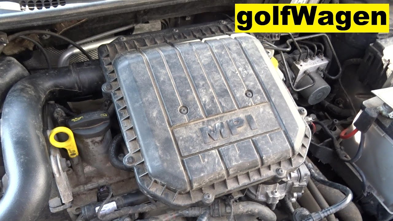 VW Polo 6R engine air filter replacement - YouTube