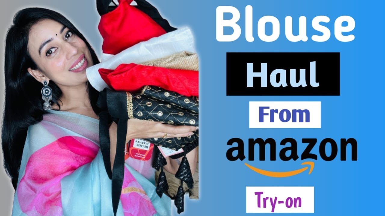 Blouse Haul From Amazon 🥰||Try-on || Amazon Blouse Haul - YouTube